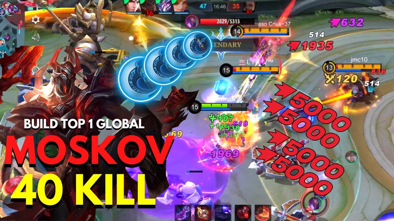 40 KILLS + SAVAGE!! │ MOSKOV UNSTOPPABLE BUILD │ BUILD TOP 1 GLOBAL ...