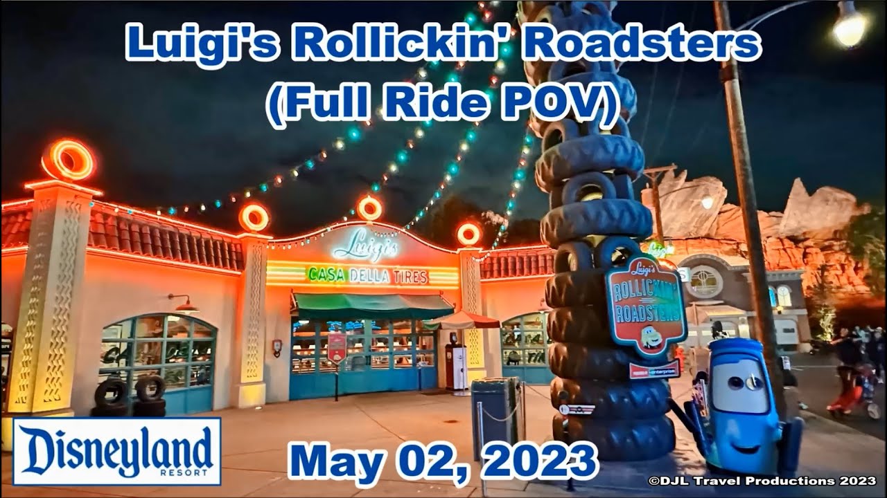 Disneyland's Luigi's Rollickin' Roadsters (Full Ride POV) | May 02 ...