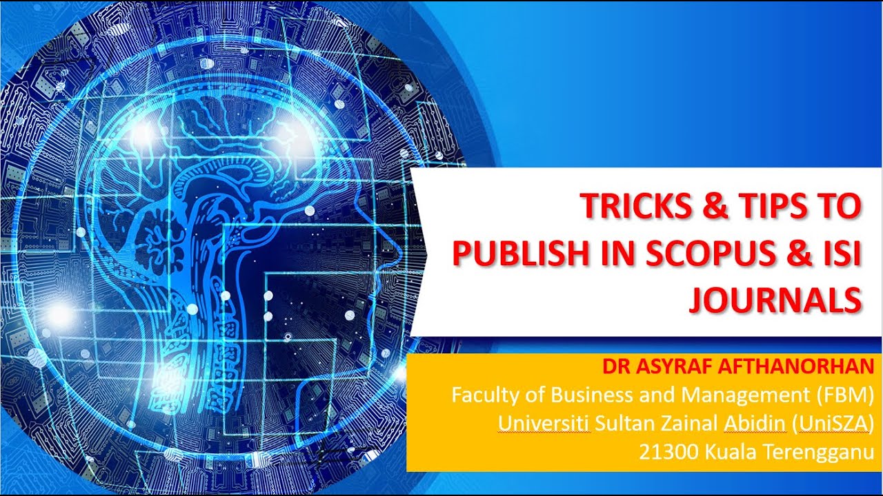 Tricks & Tips to Publish in SCOPUS and ISI Journals - YouTube