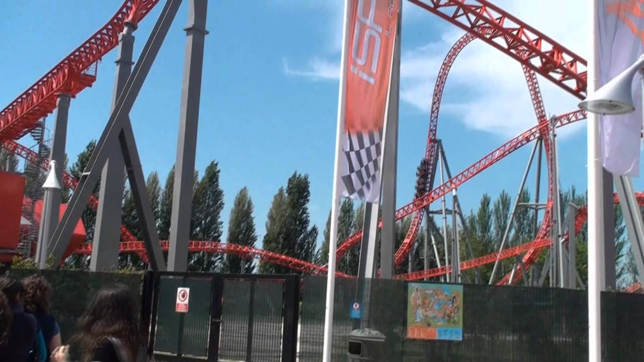 Rollercoaster iSpeed in Mirabilandia - Italy (Włochy) (HD) - YouTube