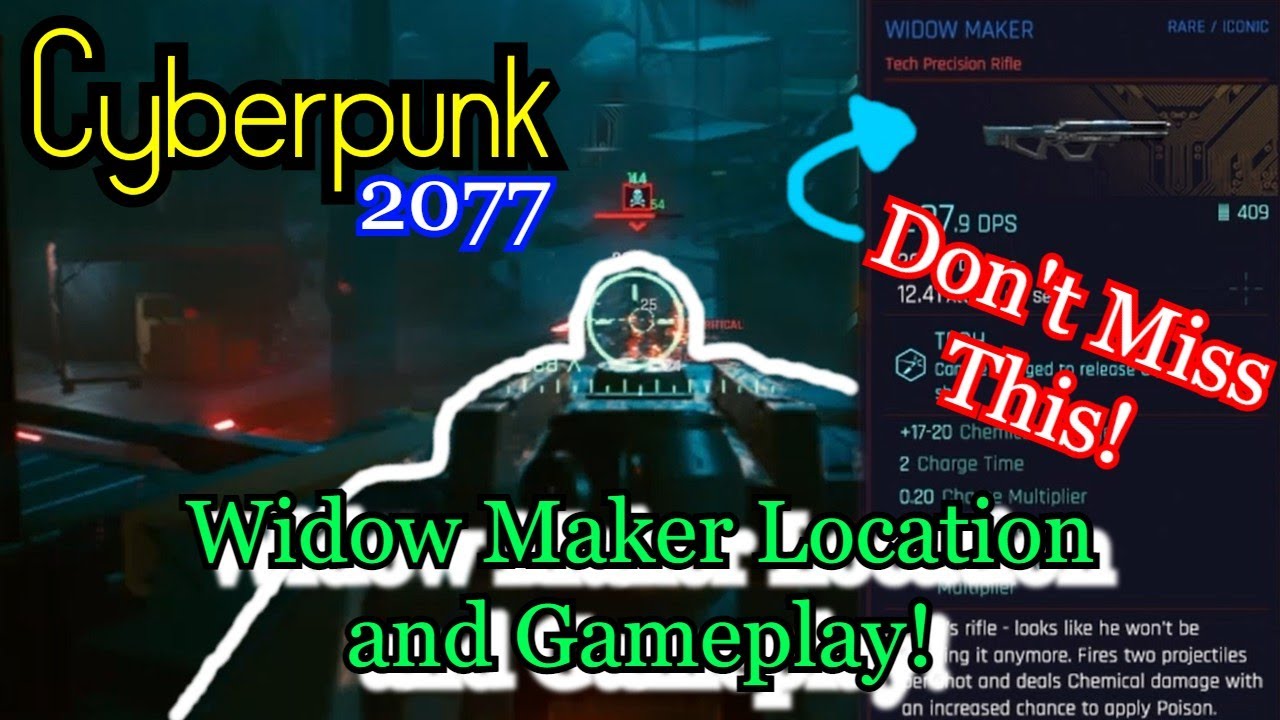 Widow Maker Location and Gameplay! [Cyberpunk 2077] - YouTube