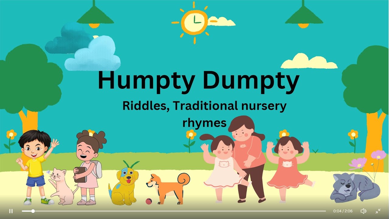 Humpty Dumpty Traditional Nursery Rhymes with lyrics in English ...
