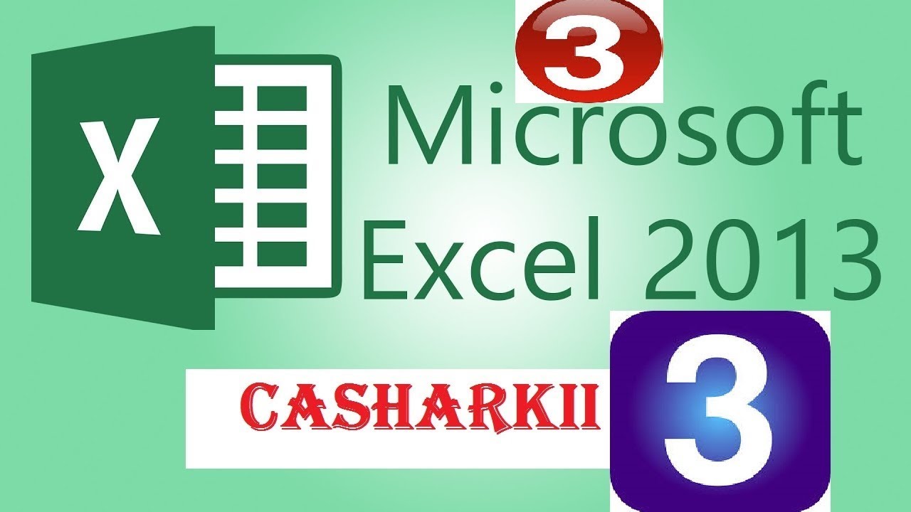 Barashada excel 2013 Af somali Casharkii 3aad (excel 2013) - YouTube