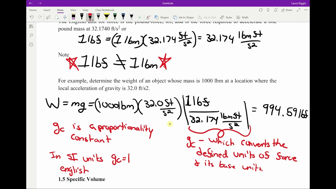 Lecture 3 Units & Specific Volume - YouTube
