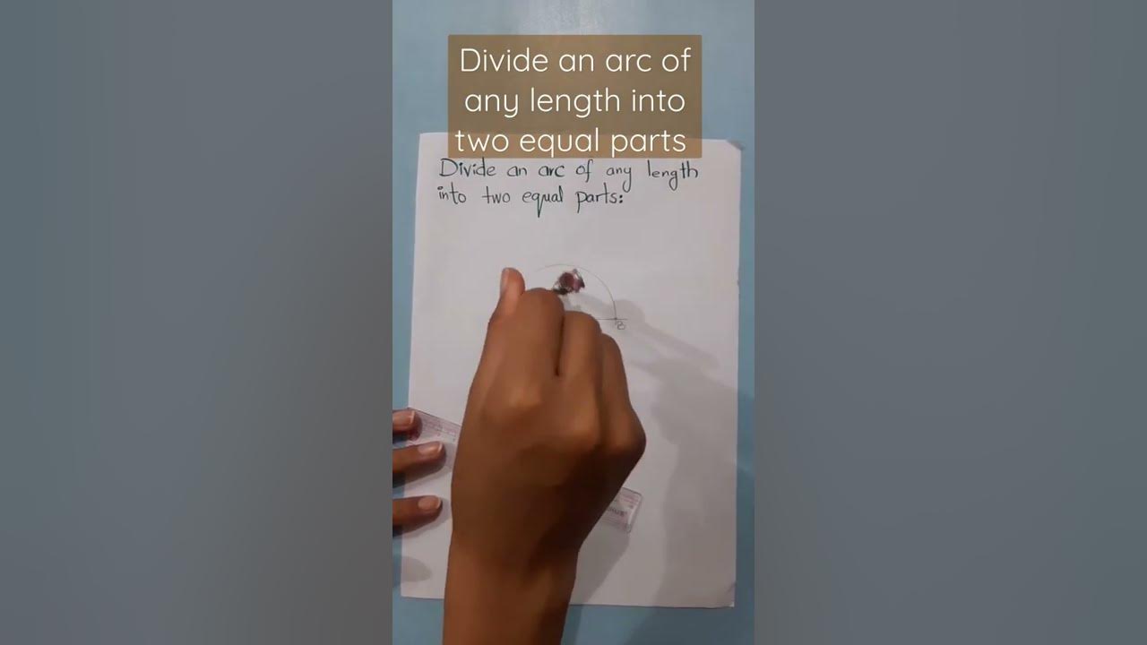 How To Divide An Arc Of Any Length Into Two Equal Parts shorts how-to-divide-an-arc-of-any-length-into-two-equal-parts-shorts