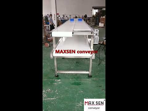 Two layers belt conveyor with 2 directions - YouTube