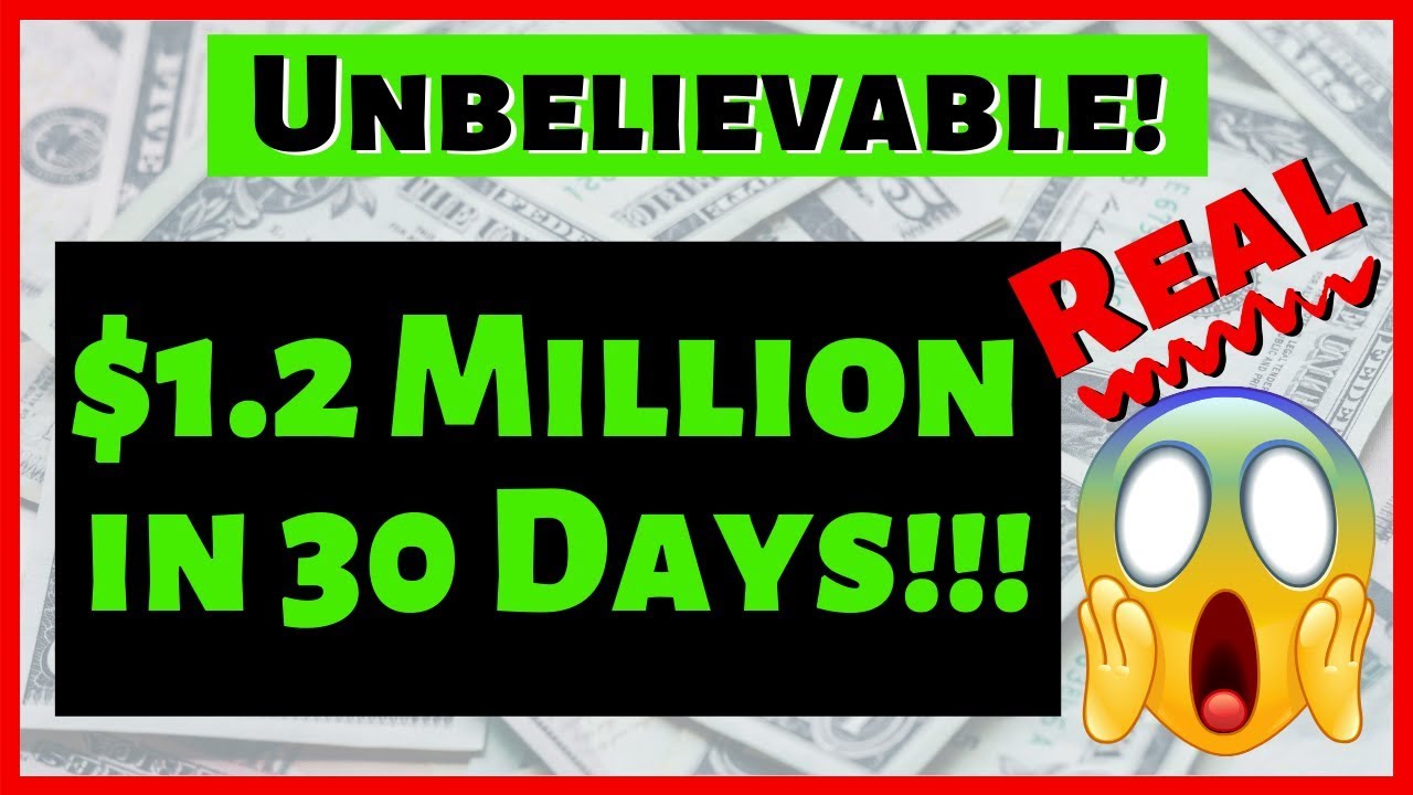 🔥 UNBELIEVABLE! $1.2 Million in 30 Days! - YouTube