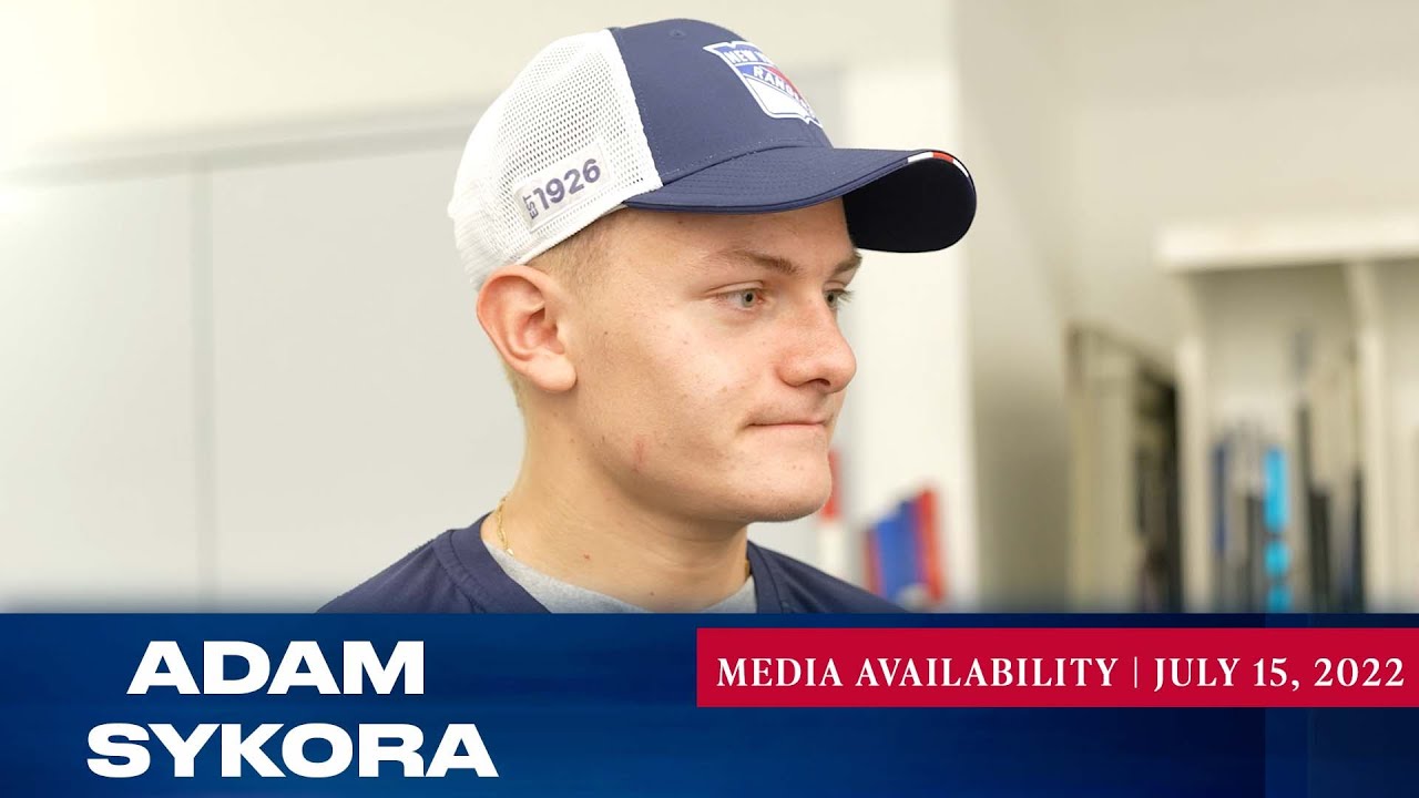 New York Rangers: Adam Sykora Media Availability | July 15, 2022 - YouTube