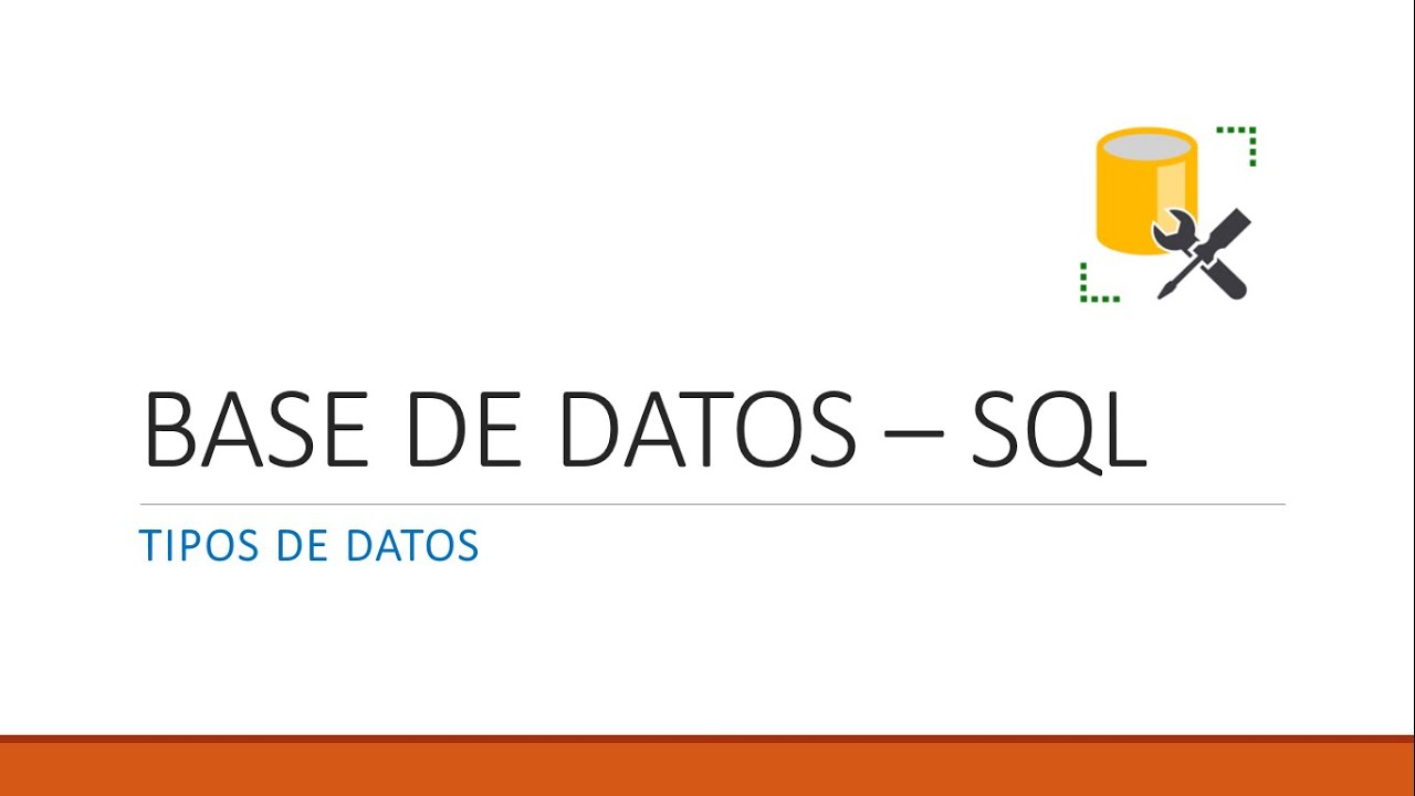 TIPOS DE DATOS BASICOS | BASE DE DATOS - YouTube