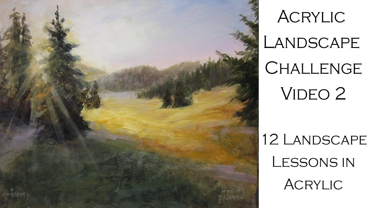 Week 2: Painting Landscapes Challenge - YouTube
