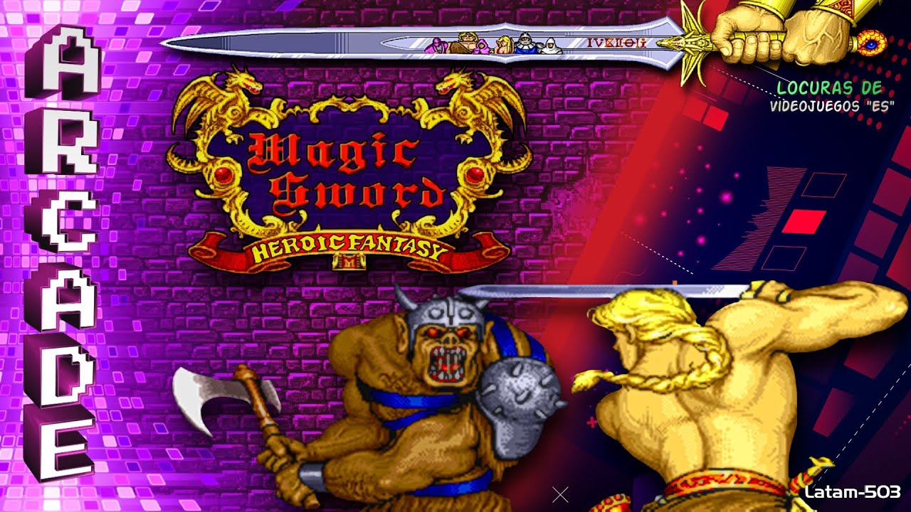 Magic Sword: Heroic Fantasy | Arcade-Game | emulado-PC | - YouTube