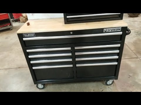 Yukon 46" 9-Drawer Mobile Workbench #2 - YouTube