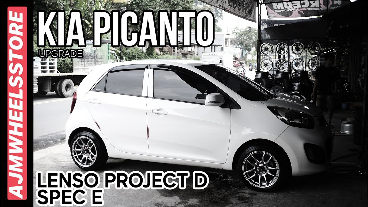 MODIFIKASI KIA PICANTO VELG LENSO PROJECT D-SPEC E // AJMWHEELSSTORE ...