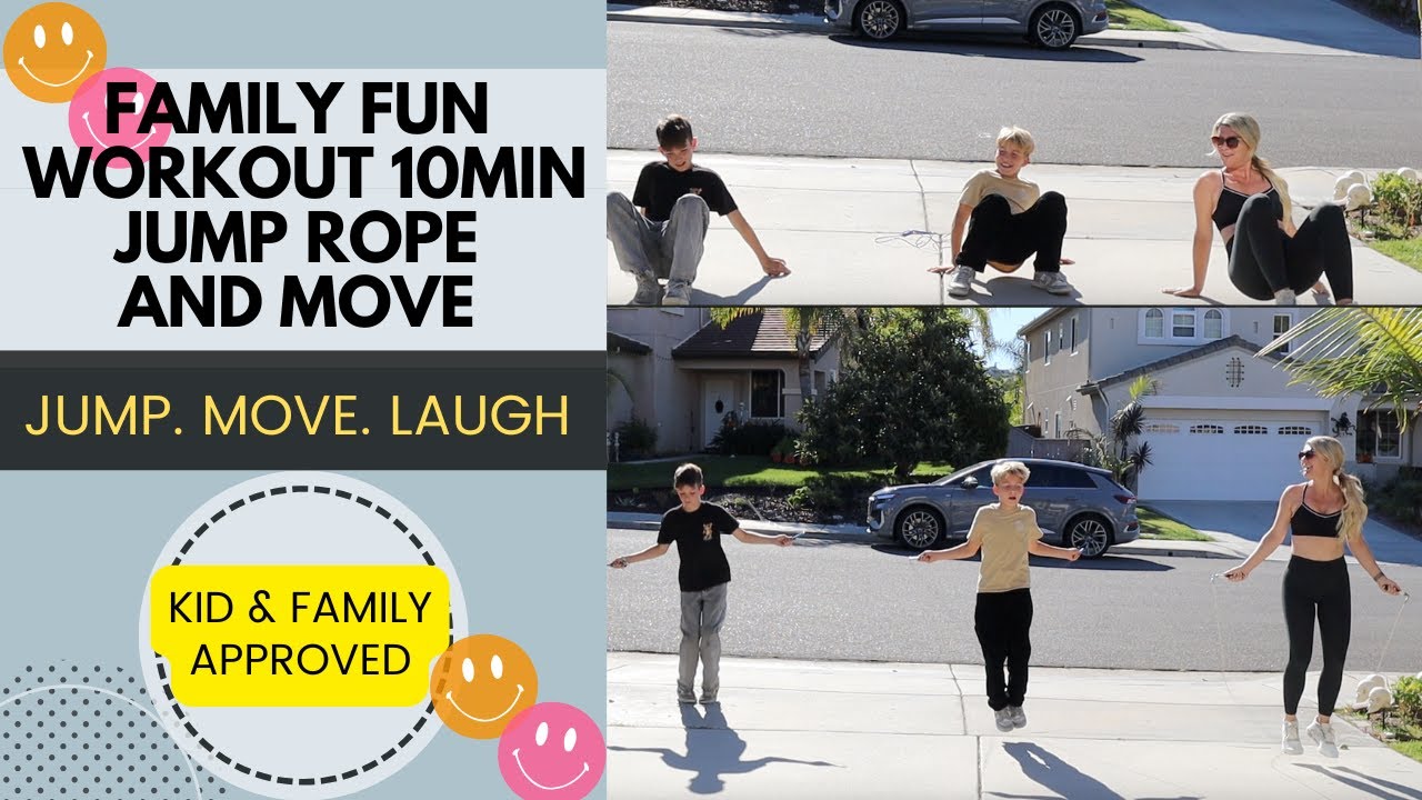10-Min Jump & Move Workout for Kids | Fun Family Jump Rope Fitness ...