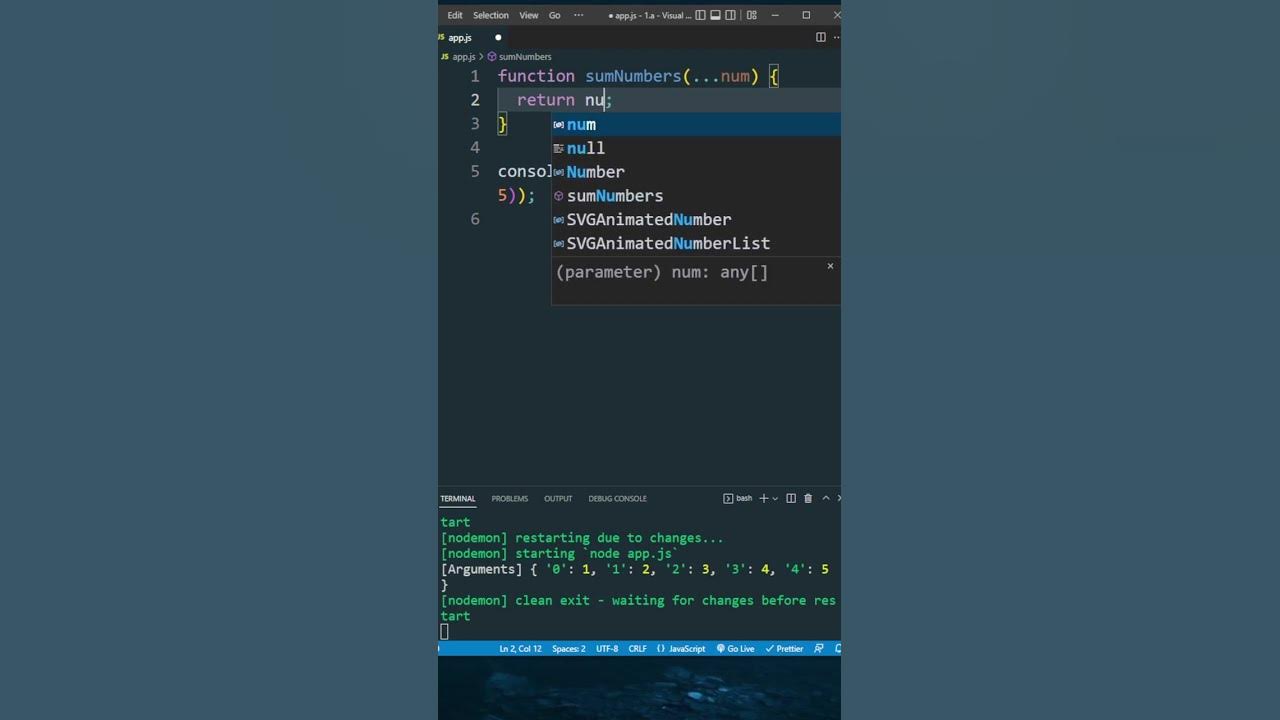 JavaScript Cardio - sum all arguments | #shorts - YouTube