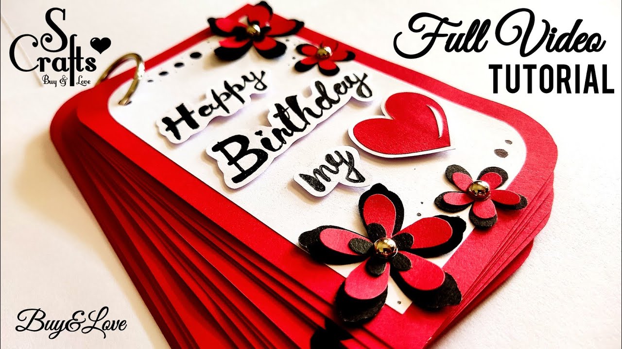 Happy Birthday ️ Handmade Card full video Tutorial | anniversary cards ...