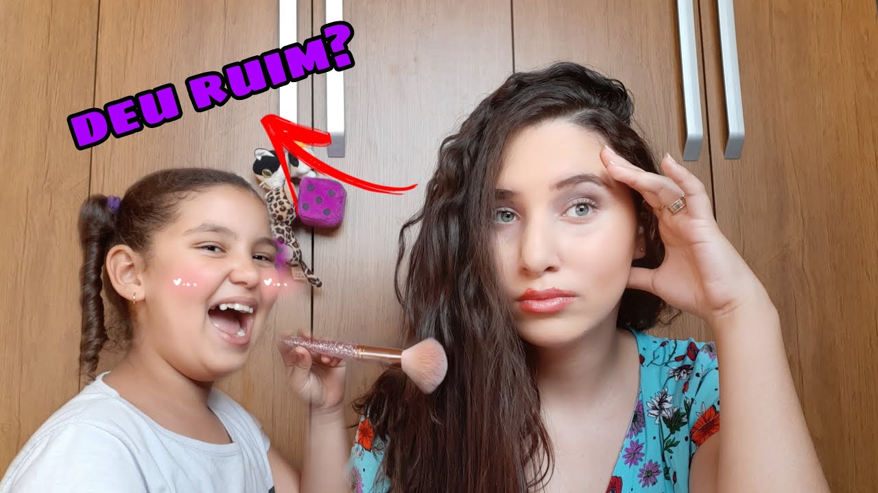 Minha Sobrinha De 7 Anos Me Maquiou 😱 Youtube