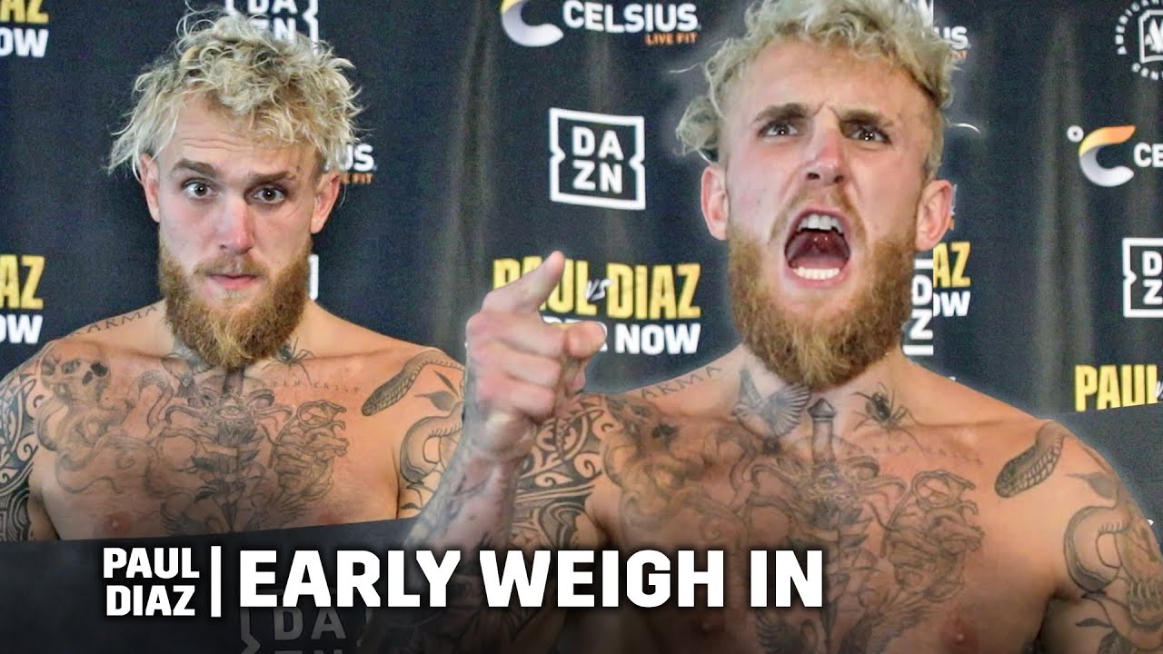 "LET'S GO!!" Jake Paul (STRIPS TO MAKE WEIGHT) • FULL COMMISION WEIGH ...