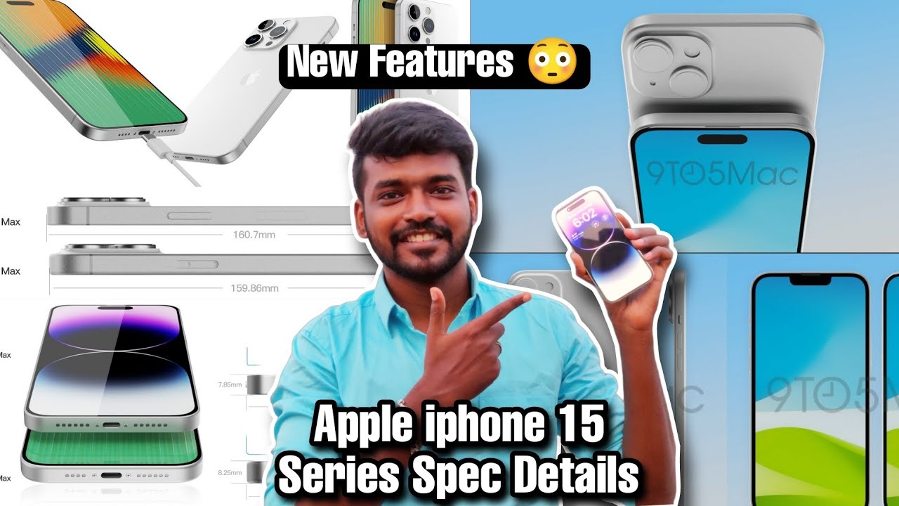 Apple iphone 15 Series Spec Details 😳 Full View Display 🌟 Type C Port 😭 ...