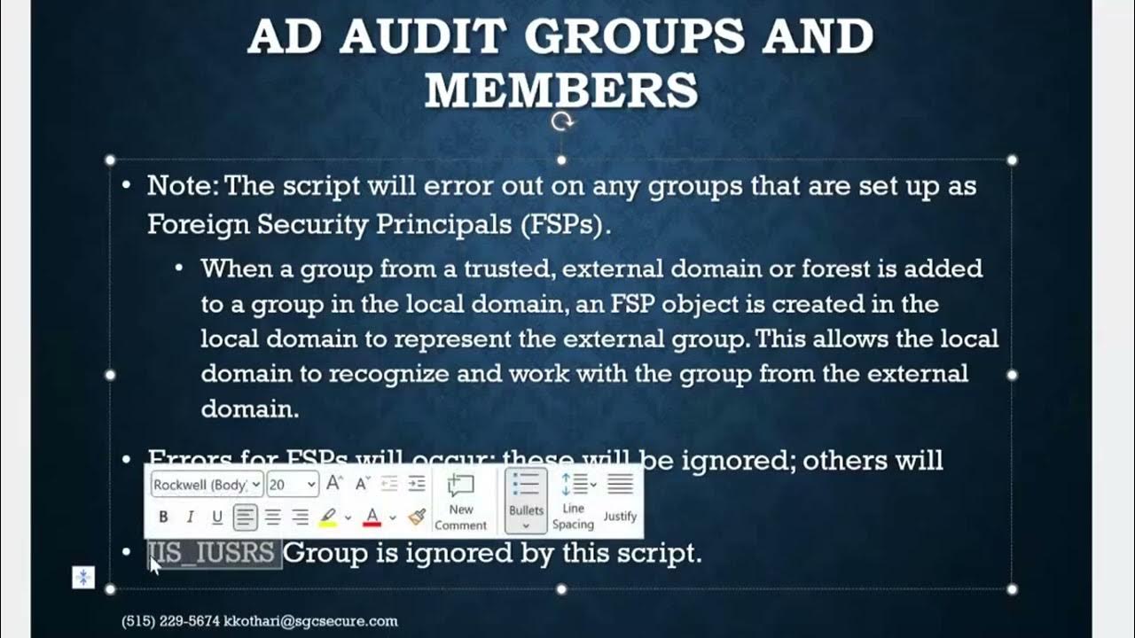 AD Audit Made Easy: Back to Basics Scripts for Enhancing Network Security and Oversight - YouTube