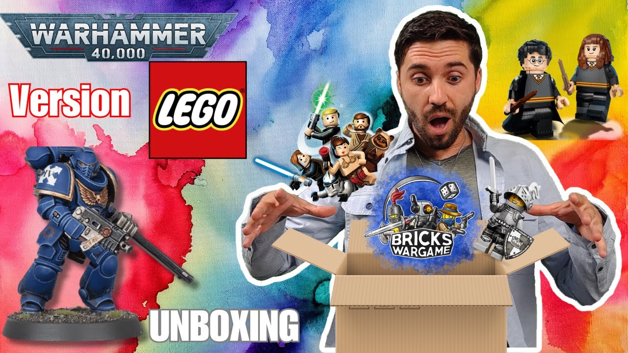 WARHAMMER version LEGO UNBOXING BRICKS WARGAME - YouTube