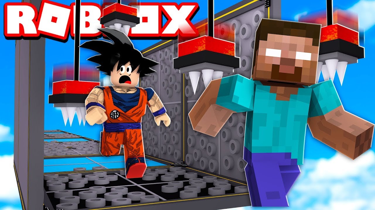 VIREI O HEROBRINE E ESCAPEI DE ARMADILHAS NO ROBLOX!! - YouTube