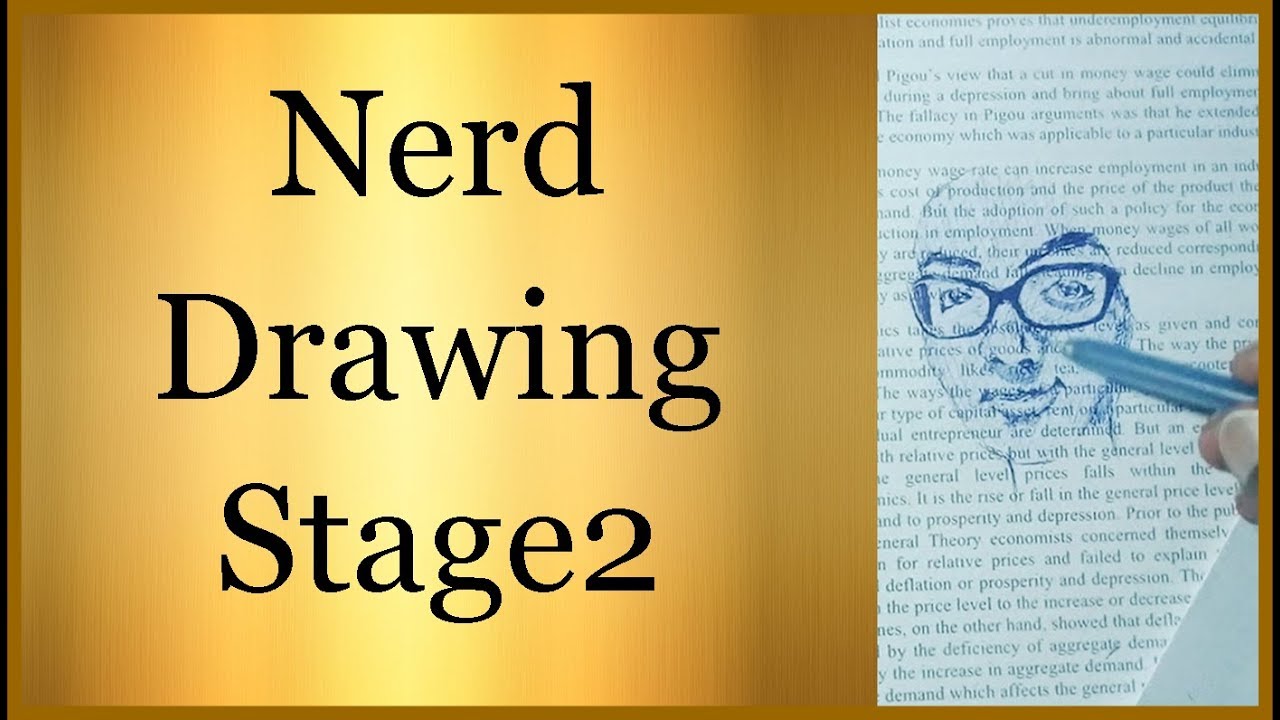 Nerd - Drawing with a ballpoint pen #2 - YouTube