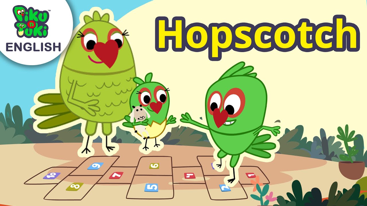 Hopscotch | Sun Hat | English Cartoon Stories for Kids | Piku N Tuki ...