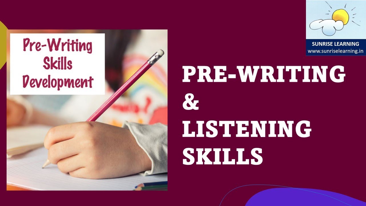 PRE-WRITING SKILLS (& PRE-COMPUTER SKILLS) - YouTube
