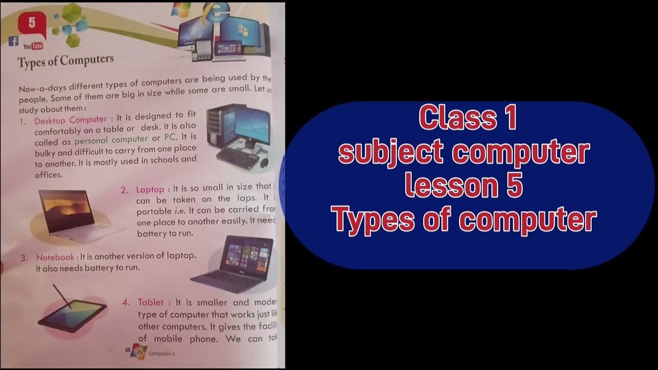 lesson -5 (Types of computer) class -1(subject -computer)full ...