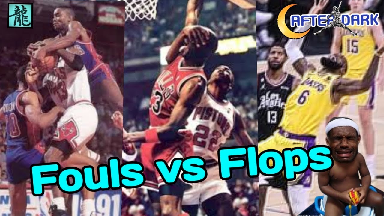 Michael Jordan ERA vs LeBron James ERA TOP Hard Fouls vs TOP Hard Flops ...