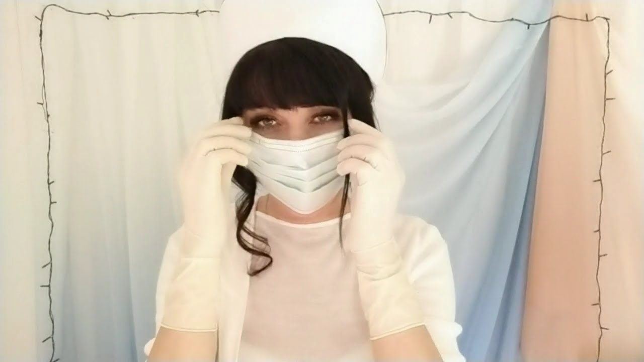63 ASMR 🍒 ⚕️ (gloves, mask and uniform) Facial acupuncture in a beauty ...