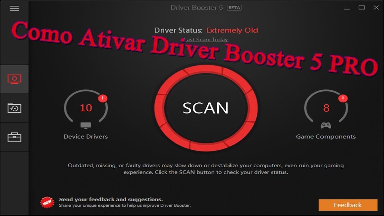 COMO ATIVAR DRIVER BOOSTER 5 PRO 2018-2019 - YouTube