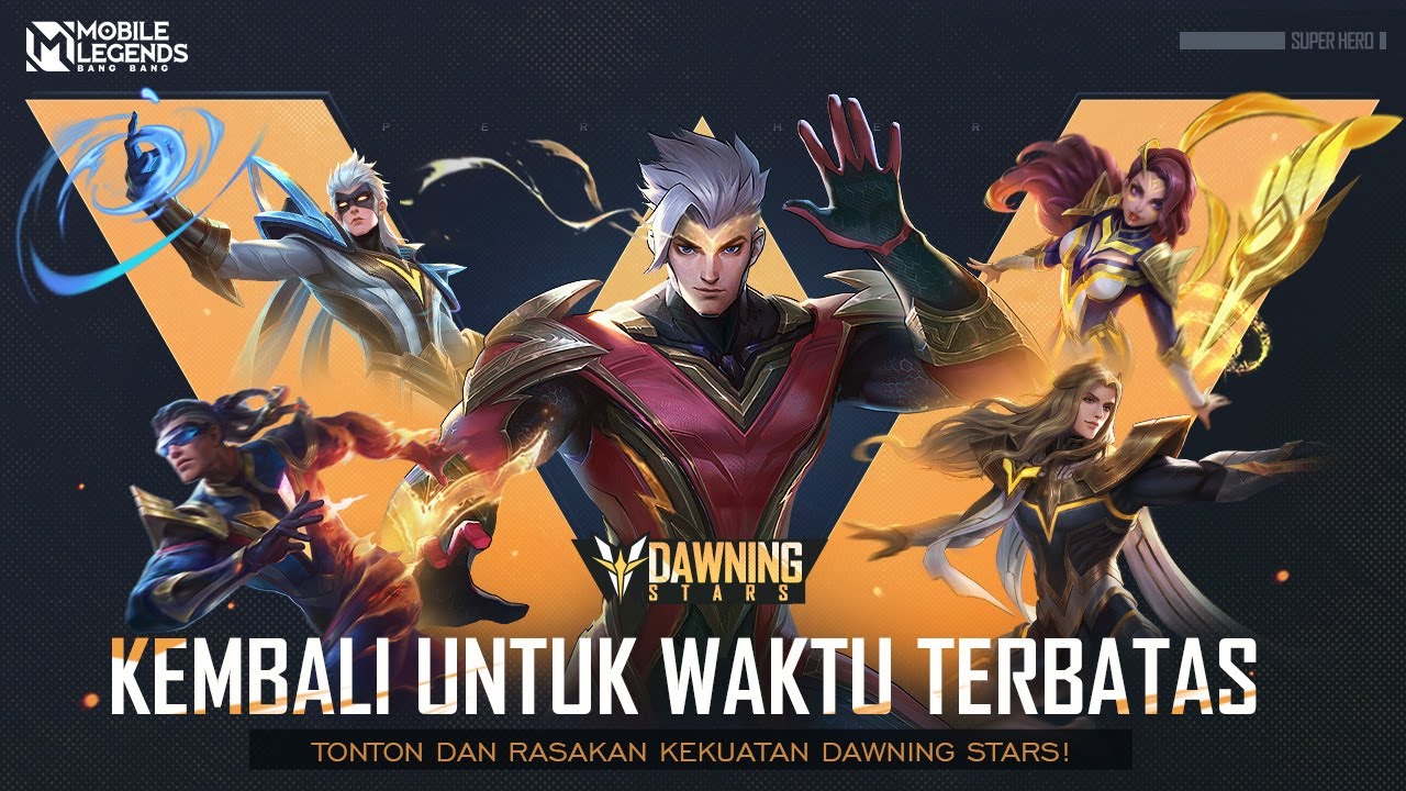 Dawning Stars Bersatu | Skin Seri Superhero | Mobile Legends: Bang Bang ...