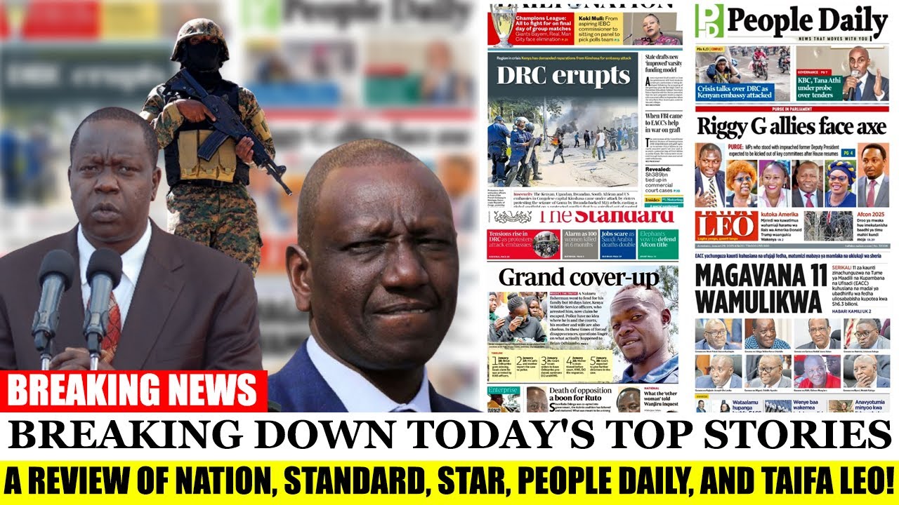 TODAY'S BREAKING NEWS: KEY HEADLINES FROM NATION, STANDARD, STAR ...