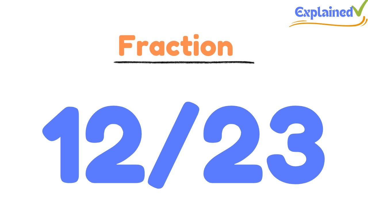 How to Simplify the Fraction 12/23 - YouTube