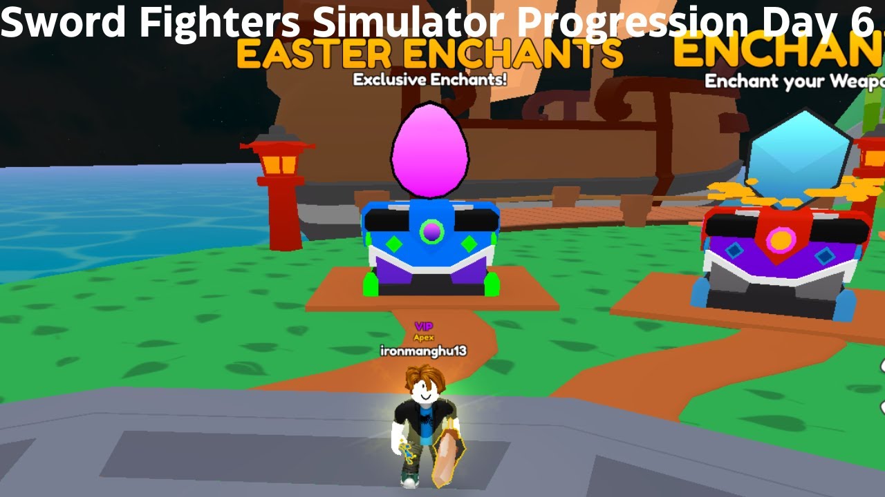 Sword Fighters Simulator (My Progression) Easter Event Upgrades - YouTube