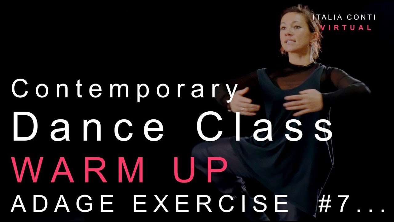 CONTEMPORARY DANCE CLASS - CONTEMPORARY ADAGE WARM UP EXERCISE #7 ...