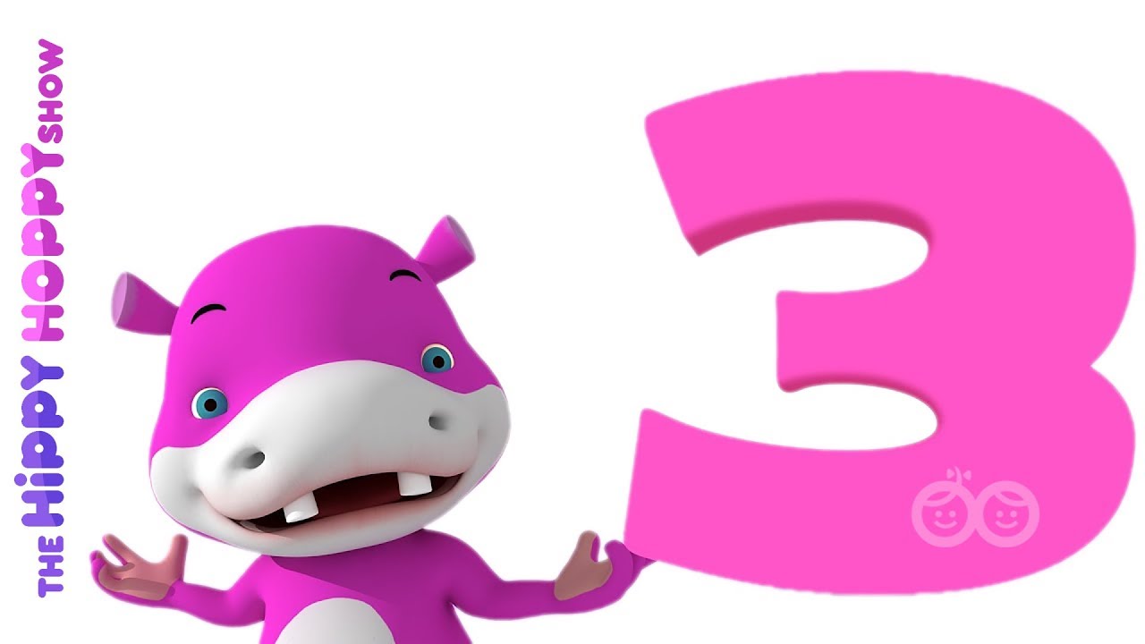 Number Three| Original Number and Counting Songs for Children | Hippy ...