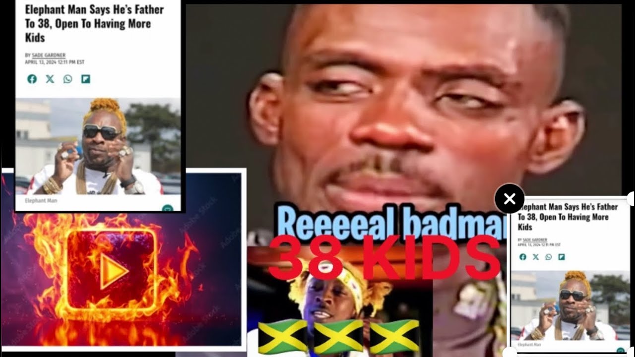 😱ELEPHANT MAN 38 KIDS’ NINJA MAN 23 KIDS SIR P! JAMAICAN MAN DEM A ...