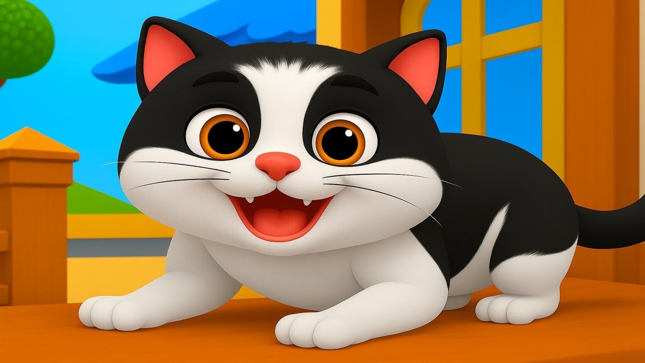 Meow Meow Billi Karti | म्याऊ म्याऊ | Hindi Rhyme For Kids | Cute Cat ...