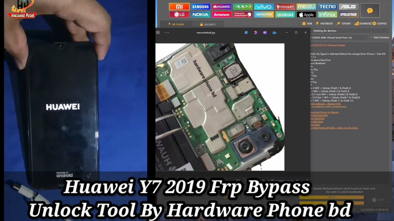 Huawei Y7 2019 || DUB-LX1 DUB-LX3 || Frp Bypass Unlock Tool by ...