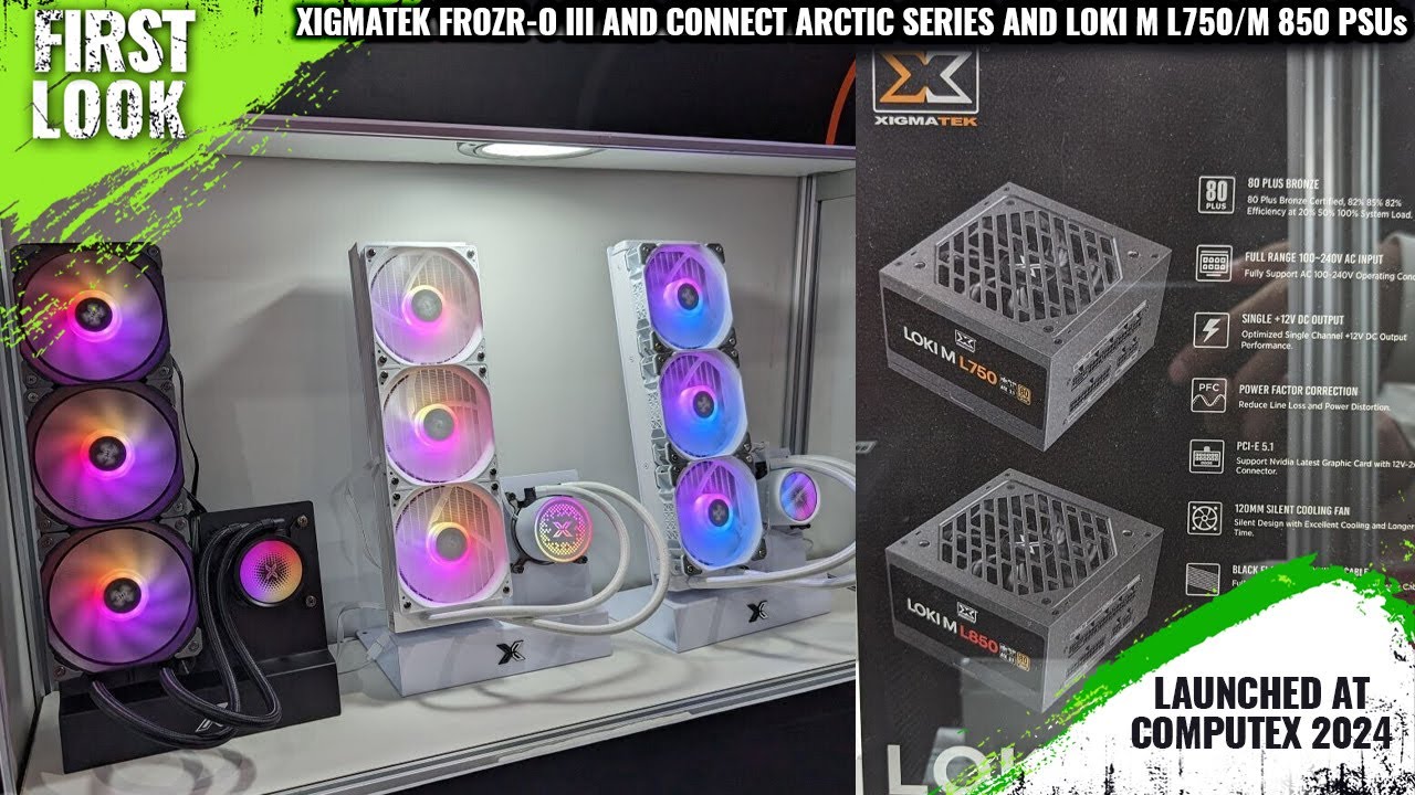 XIGMATEK Loki M L750 and Loki M L850 PSUs And Frozr-O III AndFrozr ...