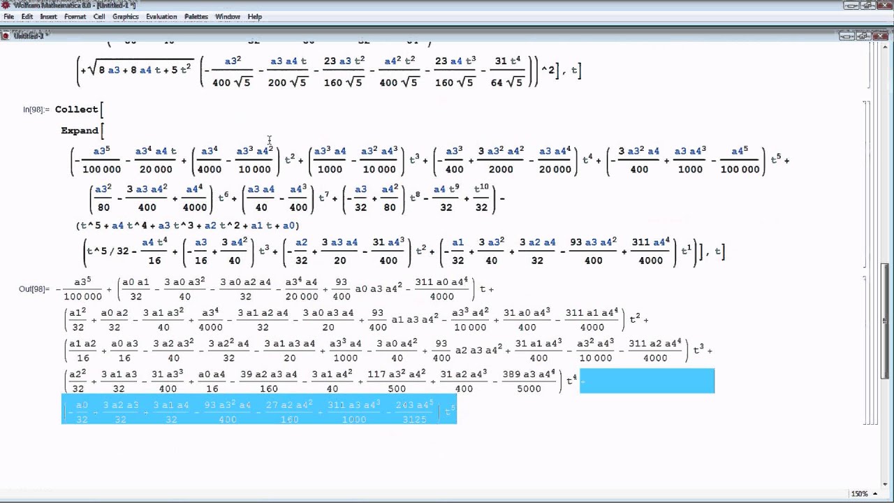 Quintic Polynomials Funny Solution - YouTube