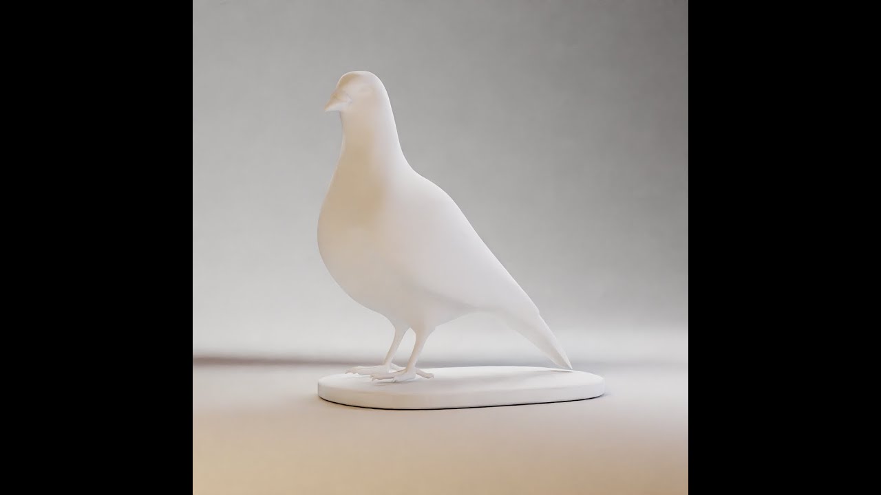 Pigeon Statue Model Showcase - YouTube