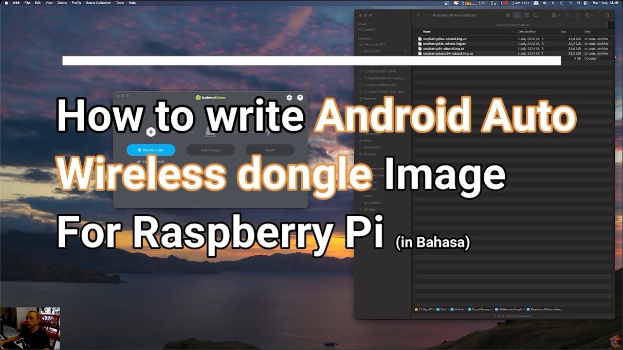 How to write Android Wireless Dongle Image into memory card - YouTube