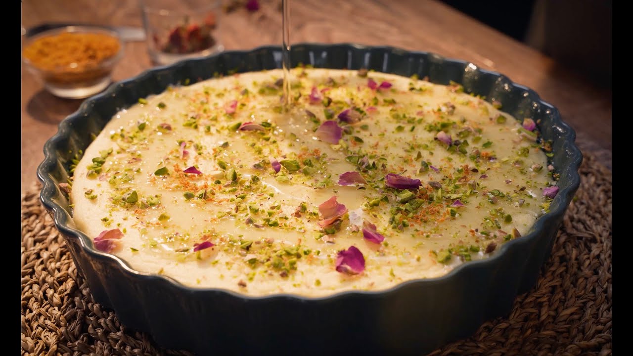 Semolina Pudding (Halawet El-Smeed) - YouTube