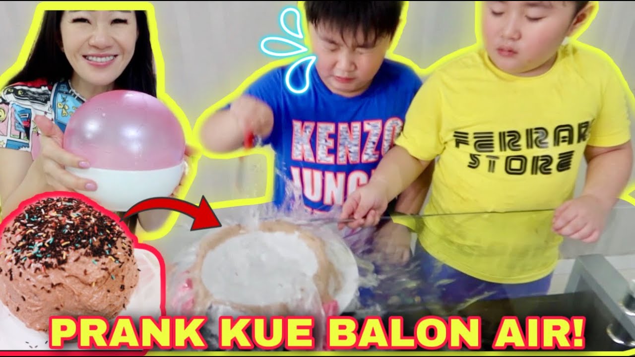 PRANK KUE BALON | Balloon Cake Prank| Kenneth Kenzo (ENGLISH SUBTITLES) - YouTube