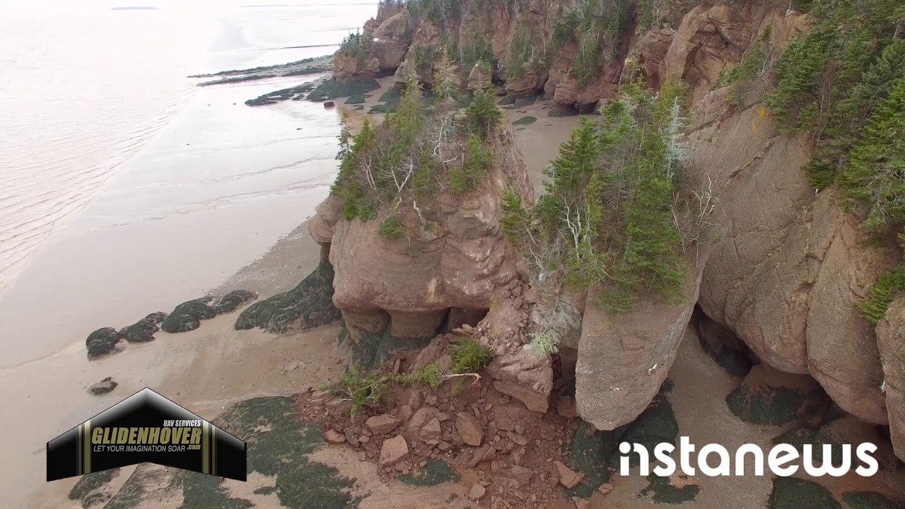 Hopewell Rocks, Fallen Elephant, March 14 2016 (InstaNews) - YouTube