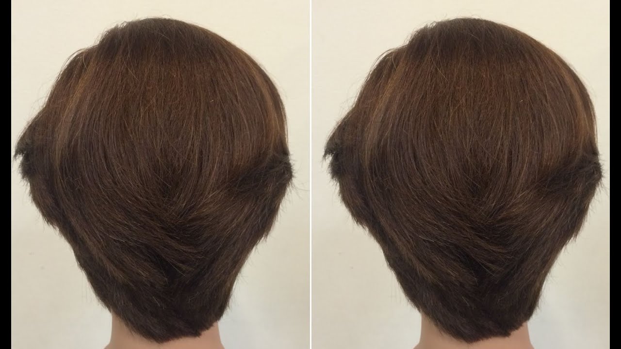 Short Round Graduated Haircut Variation | Short layered women ...